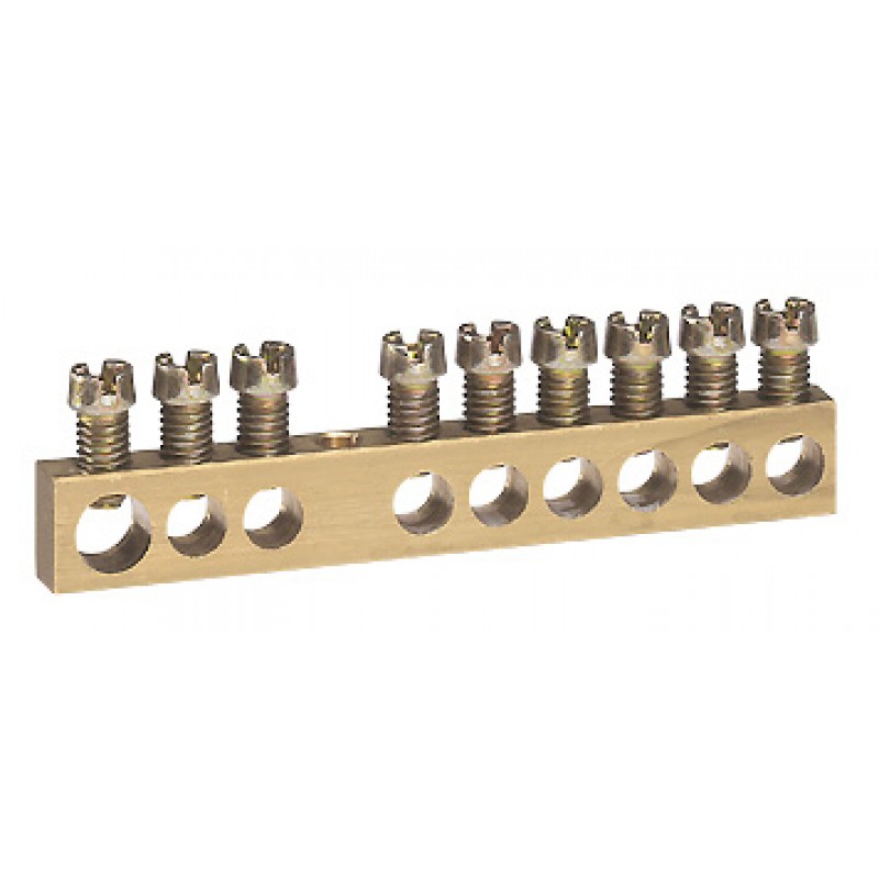 Bornier de répartition nu 004803 LEGRAND à visser L.73mm - Elec-Boutique.fr