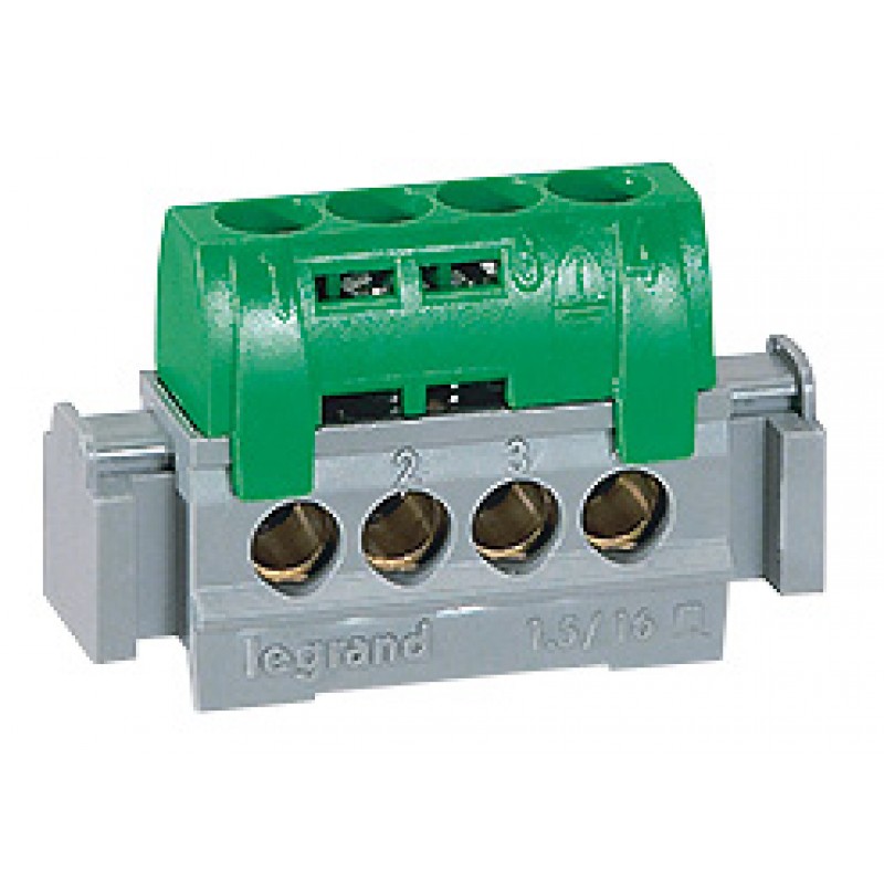 LEGRAND 004830 Bornier de répartition IP 2X-terre-4 connexion 1,5 à 16 ...