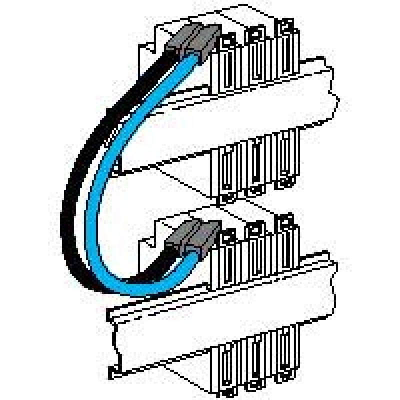 LEGRAND 004903 Cordon de repiquage entre 2 rangées (2)-1 phase+1 neutre ...