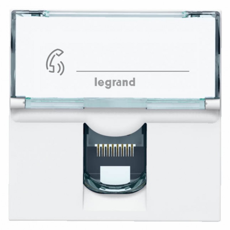 Prise RJ 45 LEGRAND 076565 Mosaic Cat. 6-FTP - Elec-Boutique.fr