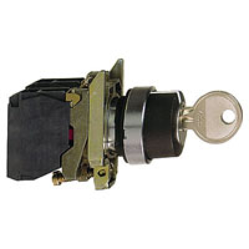 SCHNEIDER XB4BG61 Bouton tournant noir Ø 22-à serrure-2 positions-1F ...