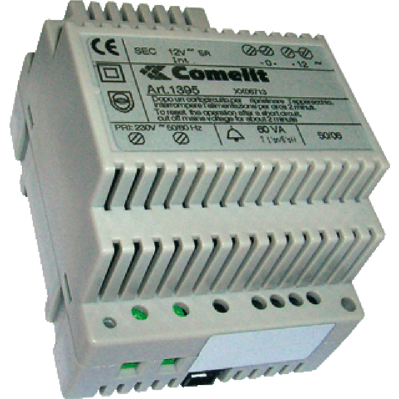 Comelit 1395 Transformateur 12VCA 60 VA 4 module - Elec-Boutique.fr