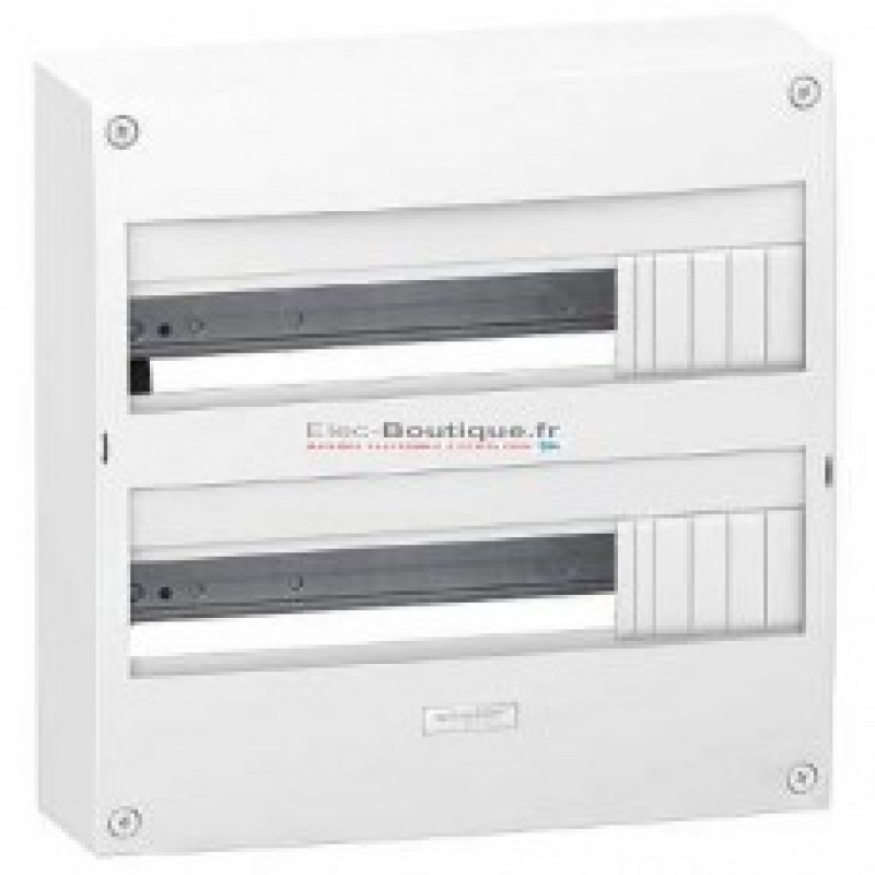 Tableau Schneider 18 modules 2 rangées configurable - Elec-Boutique.fr