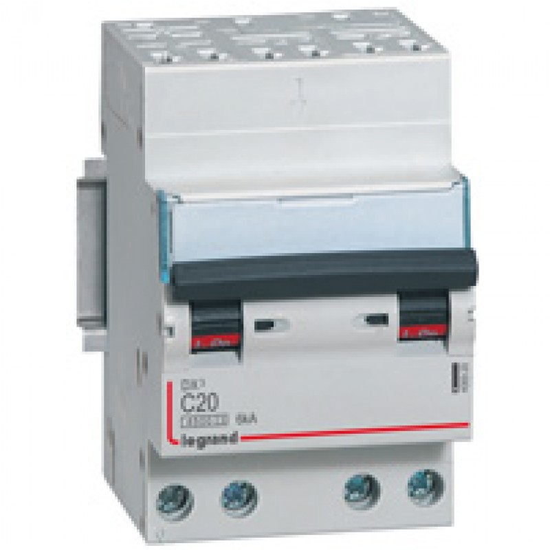 Disjoncteur DX³ 4500 LEGRAND 406920 auto/vis 4P 20A - Elec-Boutique.fr