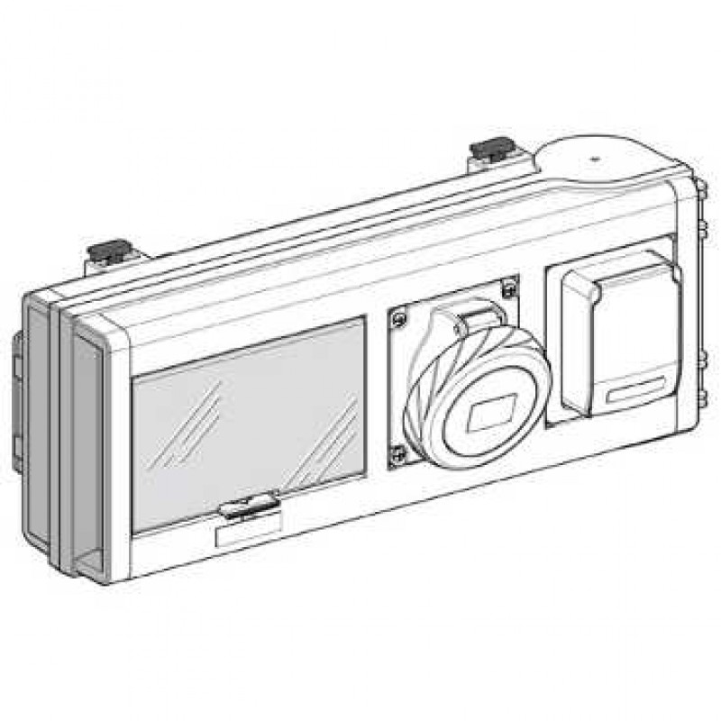 SCHNEIDER KNB32CP35 Canalis-coffret de dérivation-32 A-2 prises ...