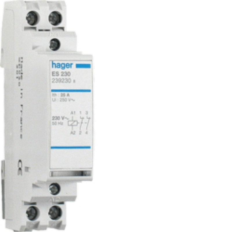 Hager ES230 Contacteur 25A 2O 230V - Elec-Boutique.fr