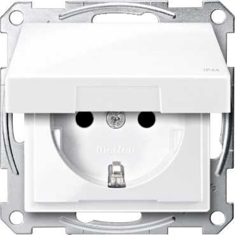 SCHNEIDER MTN2314-0325 Prise SCHUKO couv. IP44-Blanc actif brillant ...