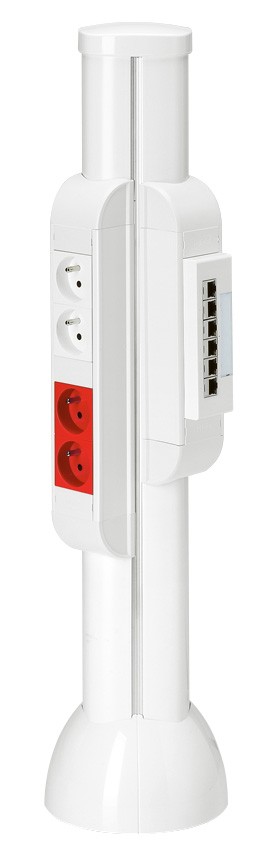 Colonnette DLP à équiper LEGRAND 030742 4 compartiments - Elec-Boutique.fr