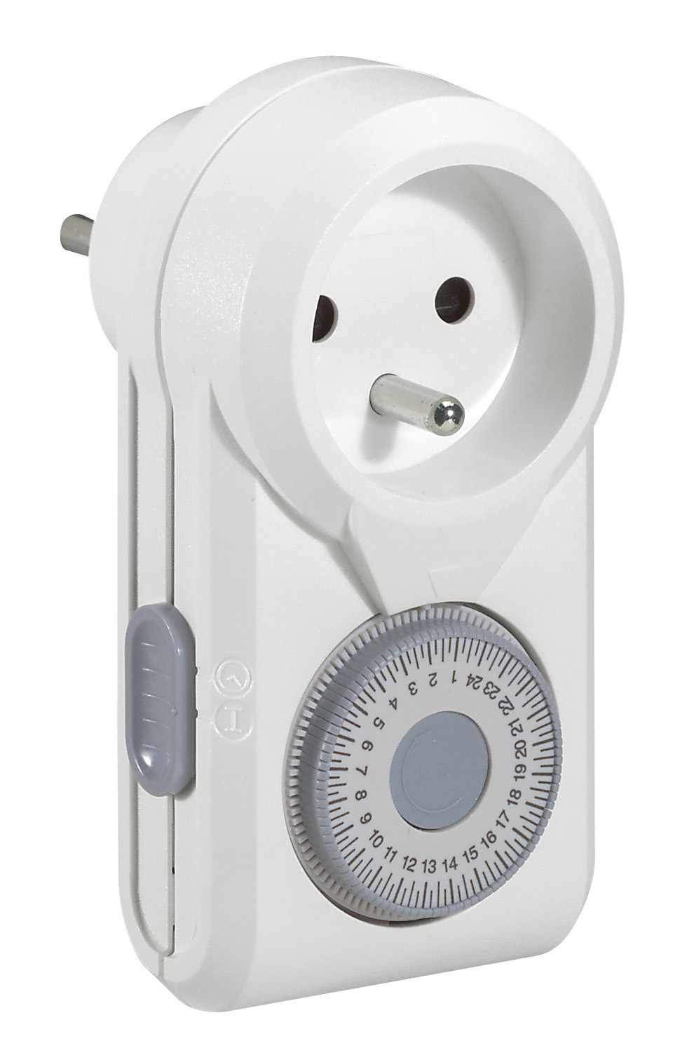 LEGRAND 095860 Programmateur journalier-230V -16 A-éq 1 fiche 2P+T/1 socle 2P+T (Blist) - Elec ...