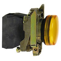 SCHNEIDER XB4BVM5 Voyant ronde Ø 22-IP65-jaune-DEL intégrale-240 V ...