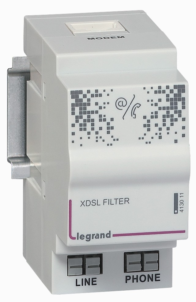 Filtre ADSL LEGRAND 413011 pour accès téléphone et ADSL - Elec-Boutique.fr