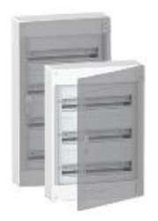 Schneider BOXPLUS18422 Coffret modulaire 4 rangées 18 modules encastré ...